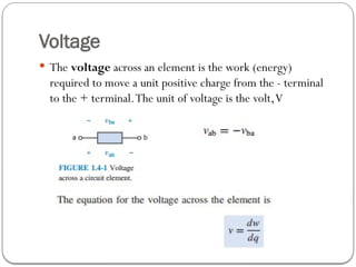 circuit and Electronics Lectures 1.pptx