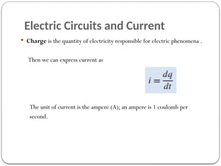 circuit and Electronics Lectures 1.pptx