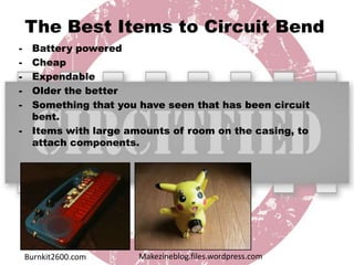 Circuit bending workshop | PPTX