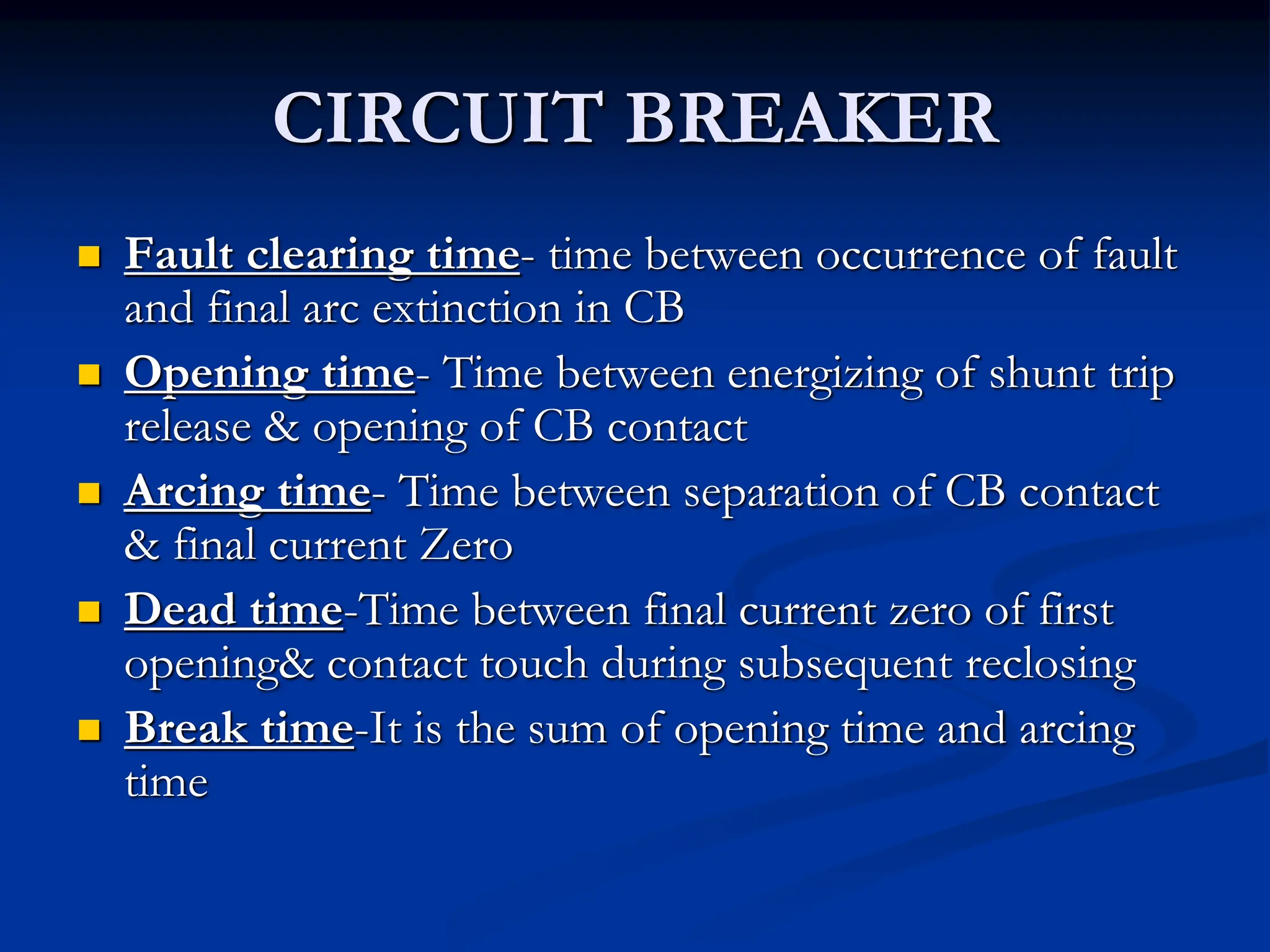 CIRCUIT BREAKER USED IN THERMAL POWER PLANTS | PPT