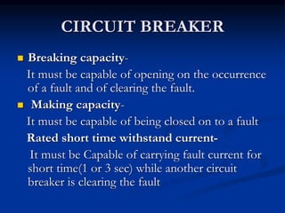 CIRCUIT BREAKER USED IN THERMAL POWER PLANTS | PPT