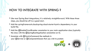 Circuit breakers - Using Spring-Boot + Hystrix + Dashboard + Retry | PDF