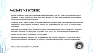 Circuit breakers - Using Spring-Boot + Hystrix + Dashboard + Retry | PDF