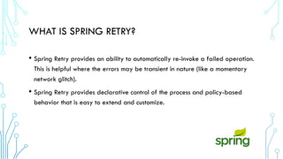 Circuit breakers - Using Spring-Boot + Hystrix + Dashboard + Retry | PDF