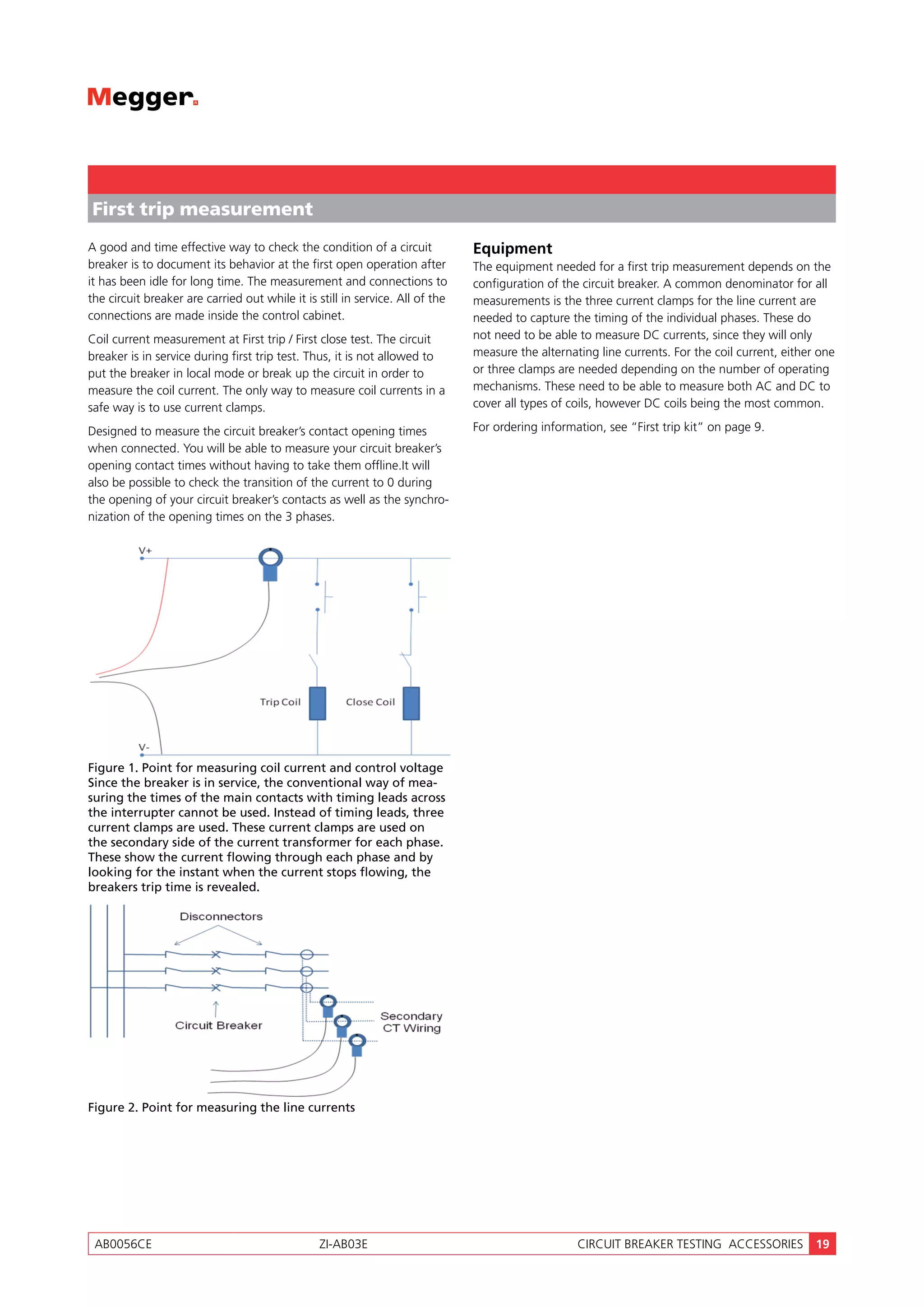 Circuit breaker testing accesories megger | PDF