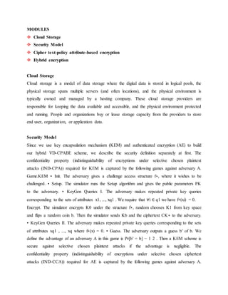 Circuit ciphertext policy attribute-based hybrid encryption with ...