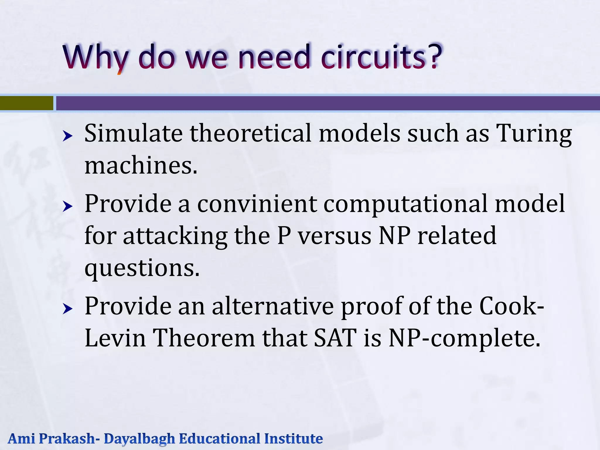 Circuit complexity | PPT