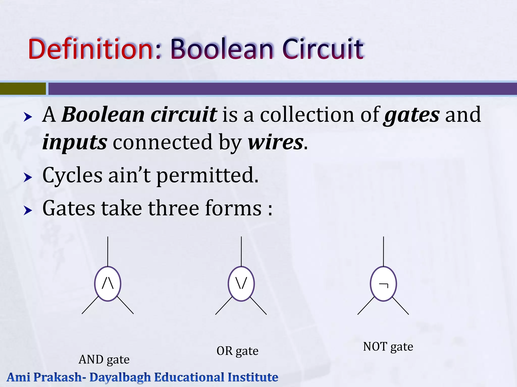 Circuit complexity | PPT