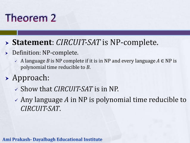 Circuit complexity | PPT