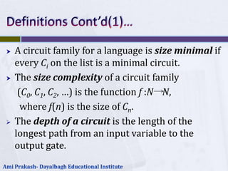 Circuit complexity | PPT