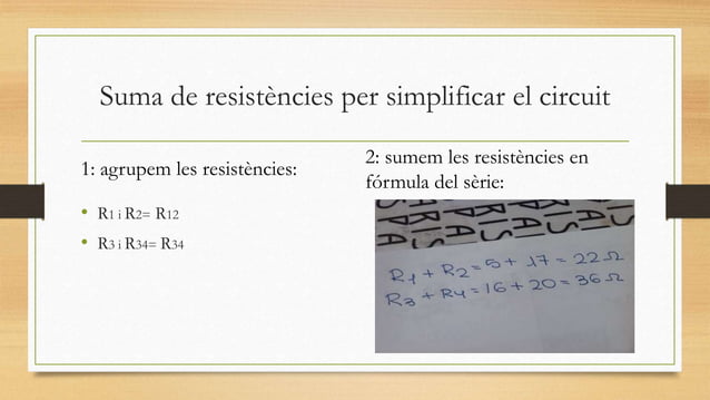 Circuit de serie de dos paral.lels