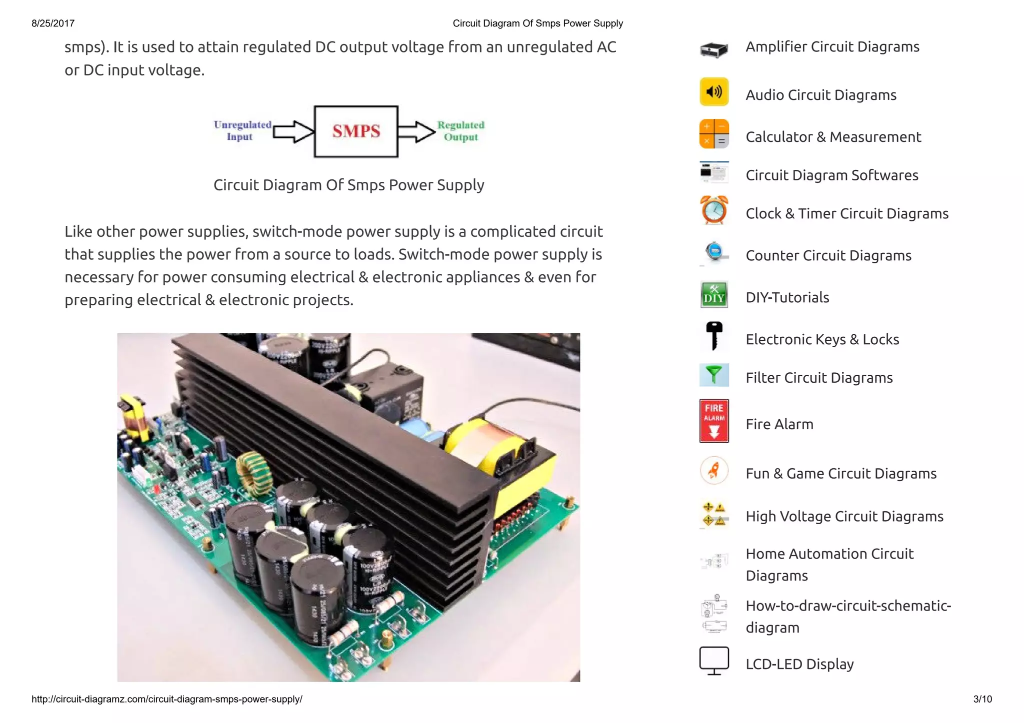 Circuit diagram of smps power supply | PDF