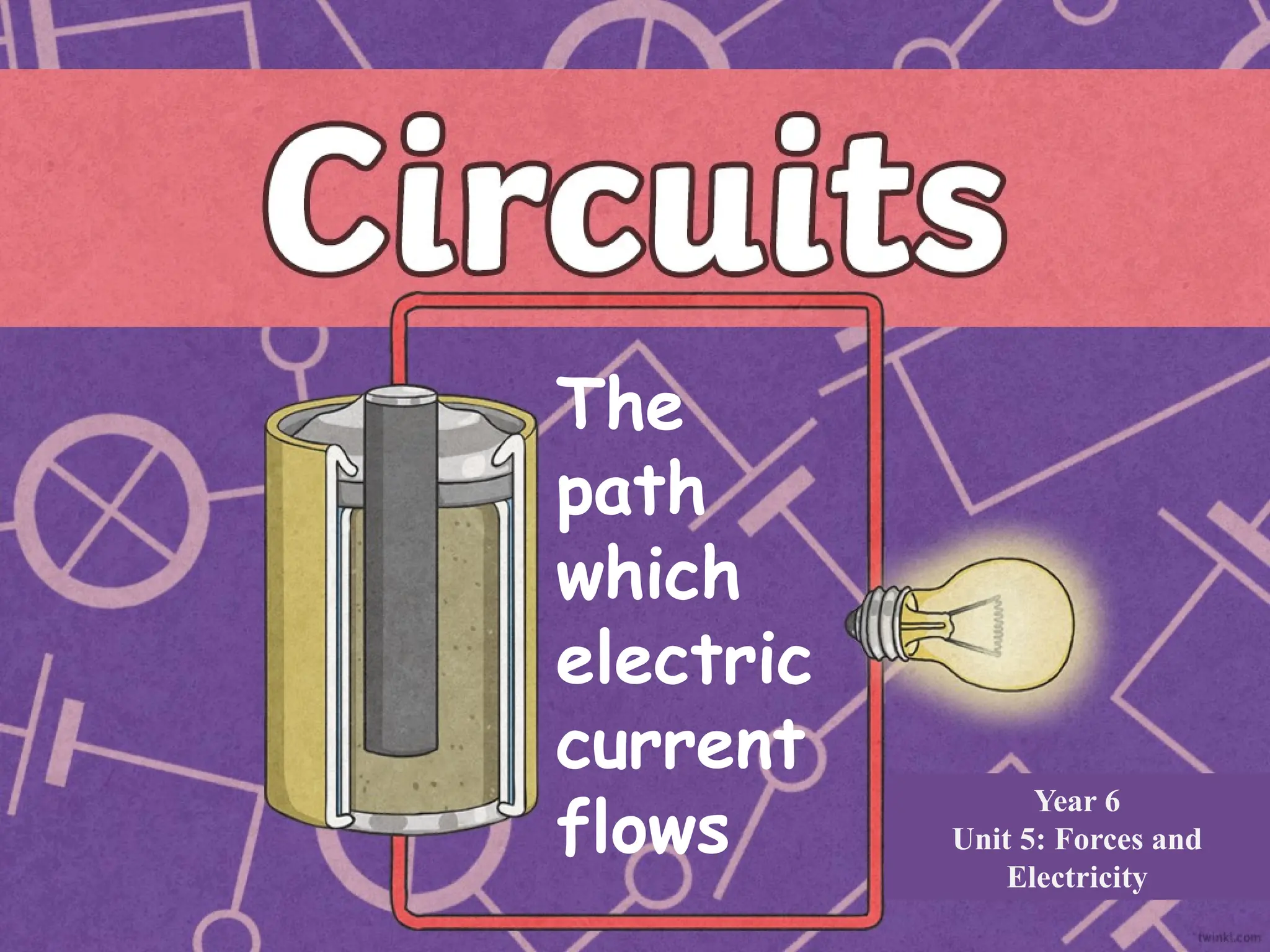 Circuit diagram physics lesson year 6 - using symbols | PPTX