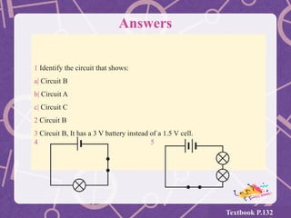Circuit diagram physics lesson year 6 - using symbols | PPTX