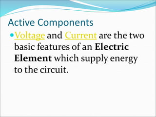 Circuit elements | PPTX