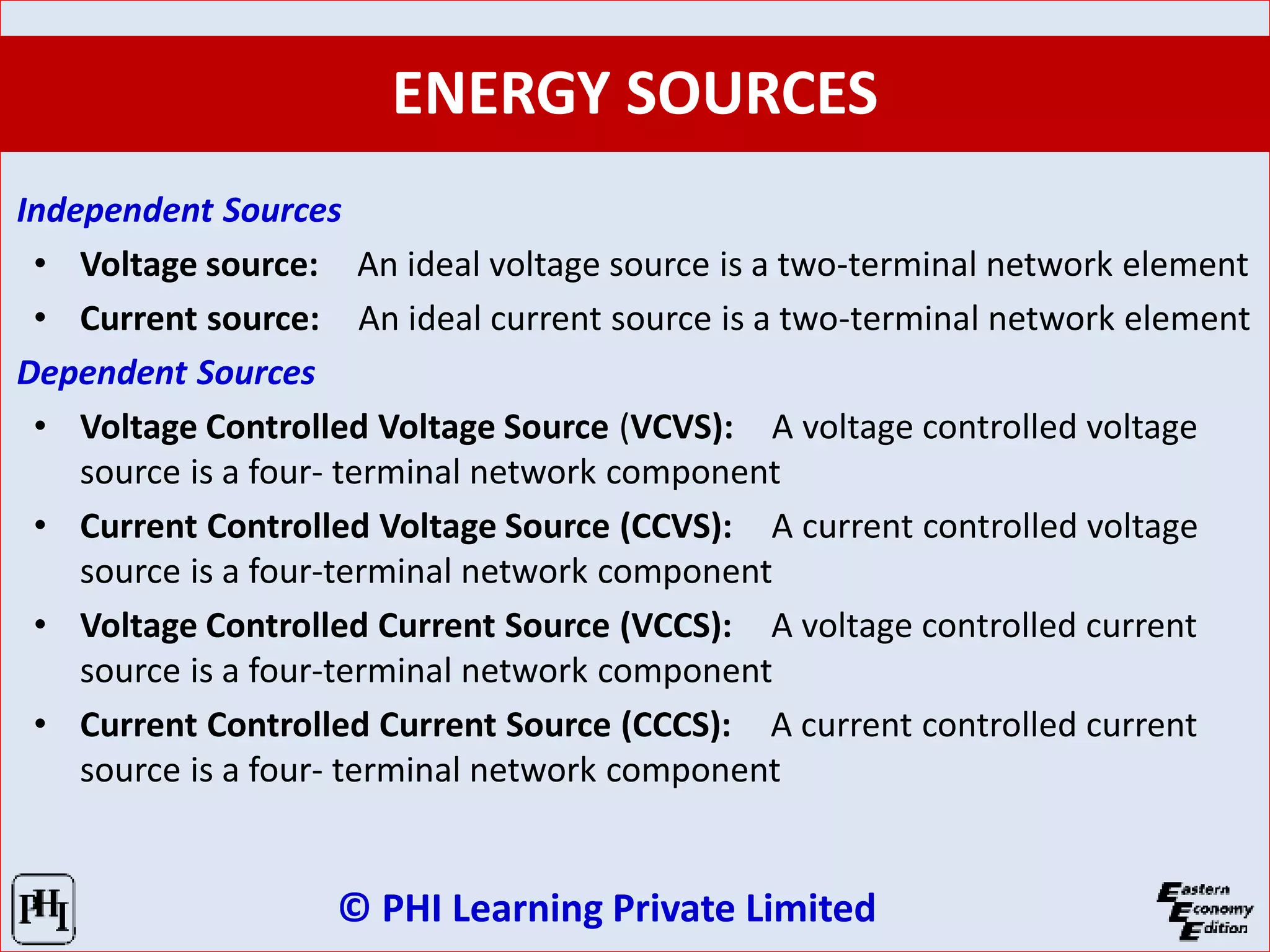 Network Analysis and Synthesis | PPTX