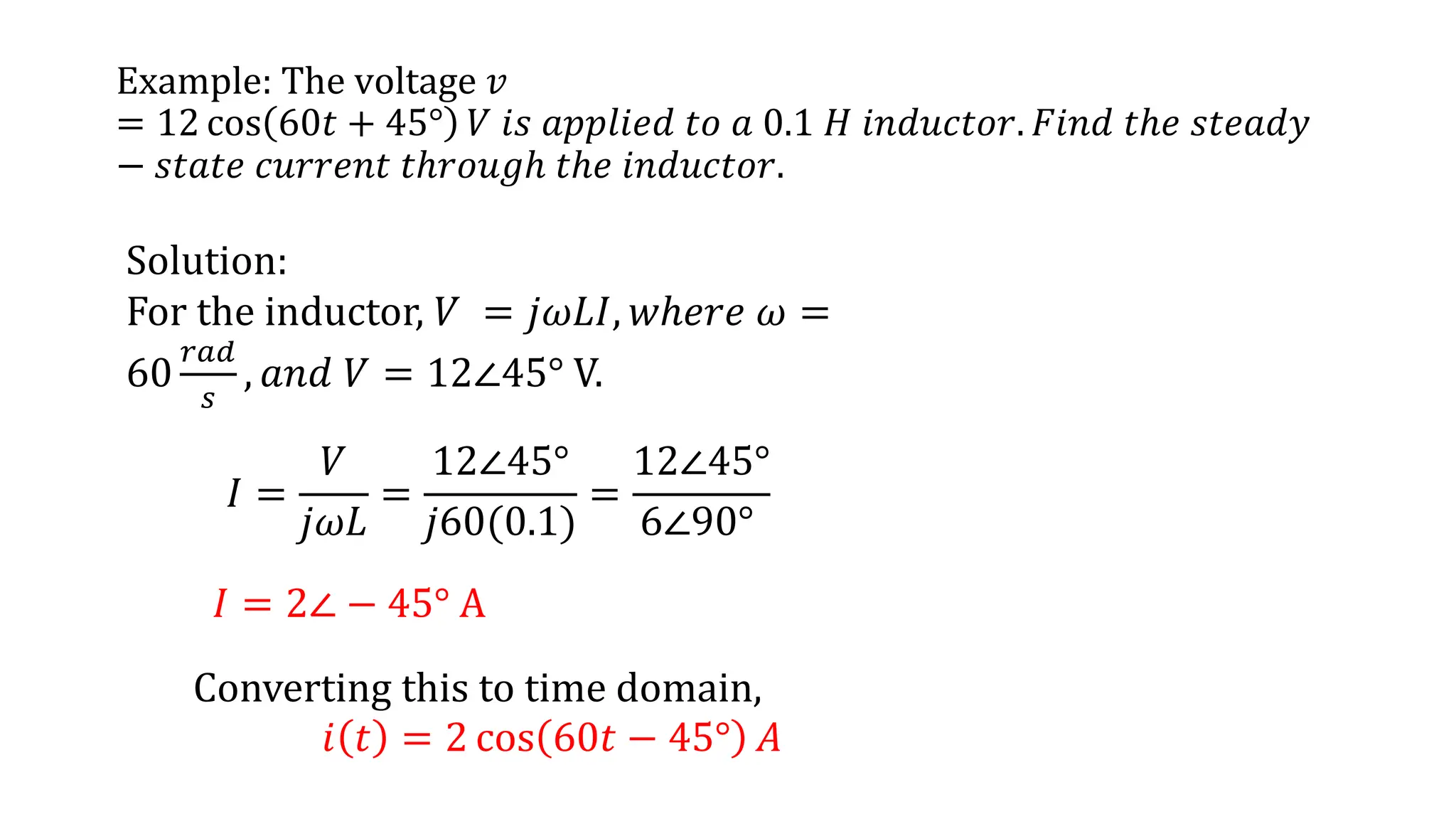 RLC Circuits elements Phasor Representation | PPTX