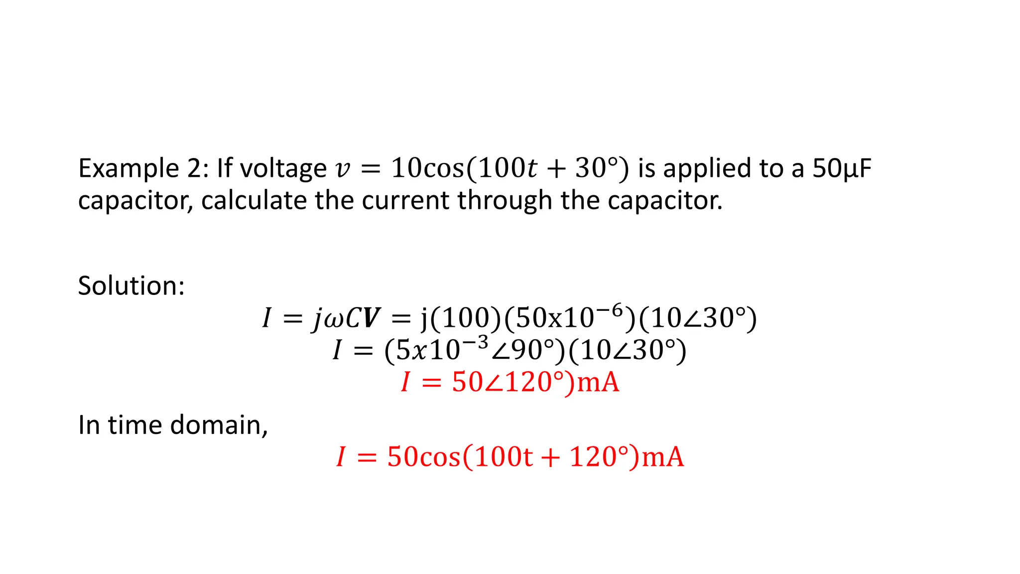 RLC Circuits elements Phasor Representation | PPTX