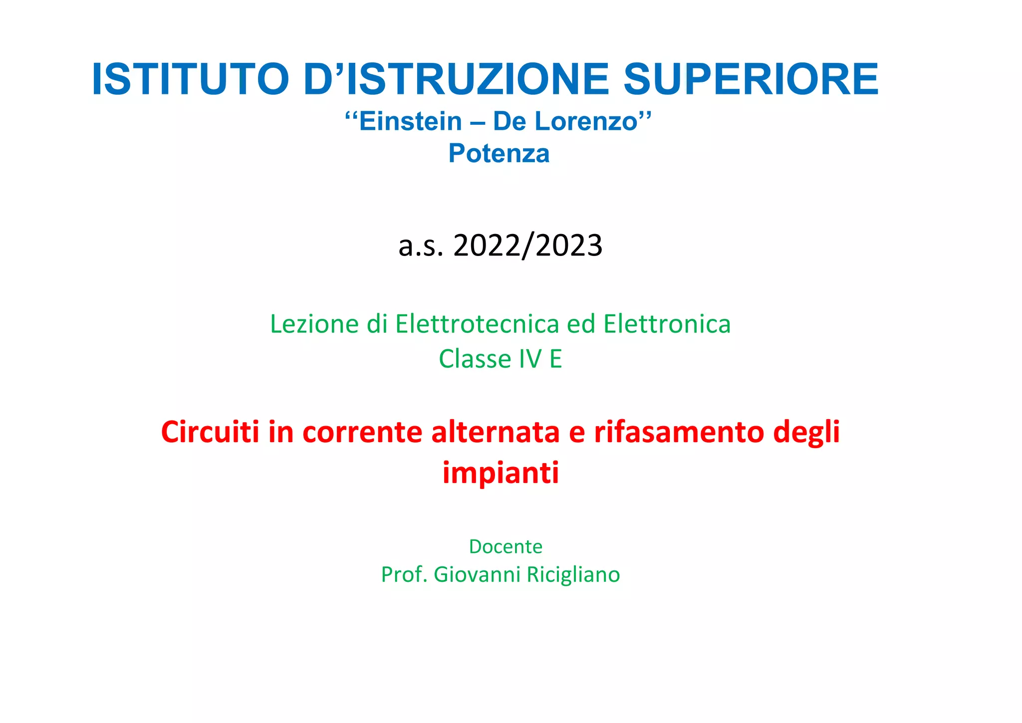 CIRCUITI in alternata e rifasamento.pdf