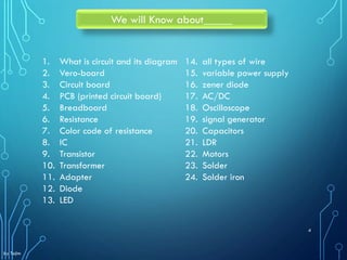 Circuit lab 1 introduction to circuits and equipments@taj | PDF ...