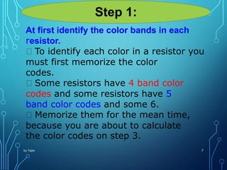 Circuit lab 2 identification of resistance with color code and multi ...