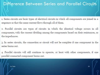 Circuit lab 3 series and parallel circuit experiment@taj | PPT