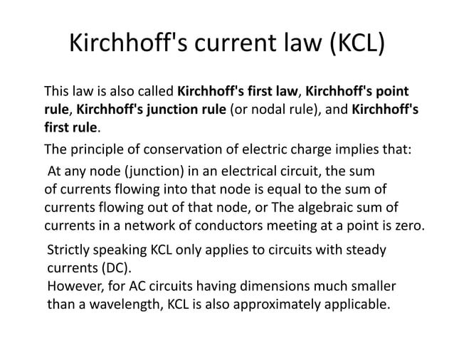 Circuit laws & network theorems | PPTX | Computer Networking | Computing