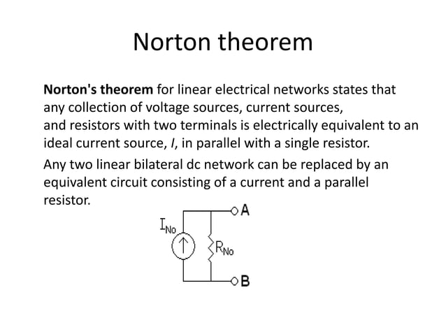 Circuit laws & network theorems | PPTX | Computer Networking | Computing