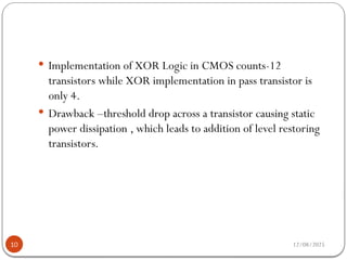Circuit Level Low Power designegrgsatyey | PPTX