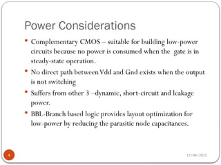 Circuit Level Low Power designegrgsatyey | PPTX