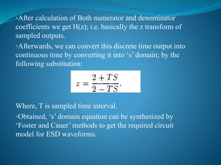 Circuit model of ESD waveforms | PPT