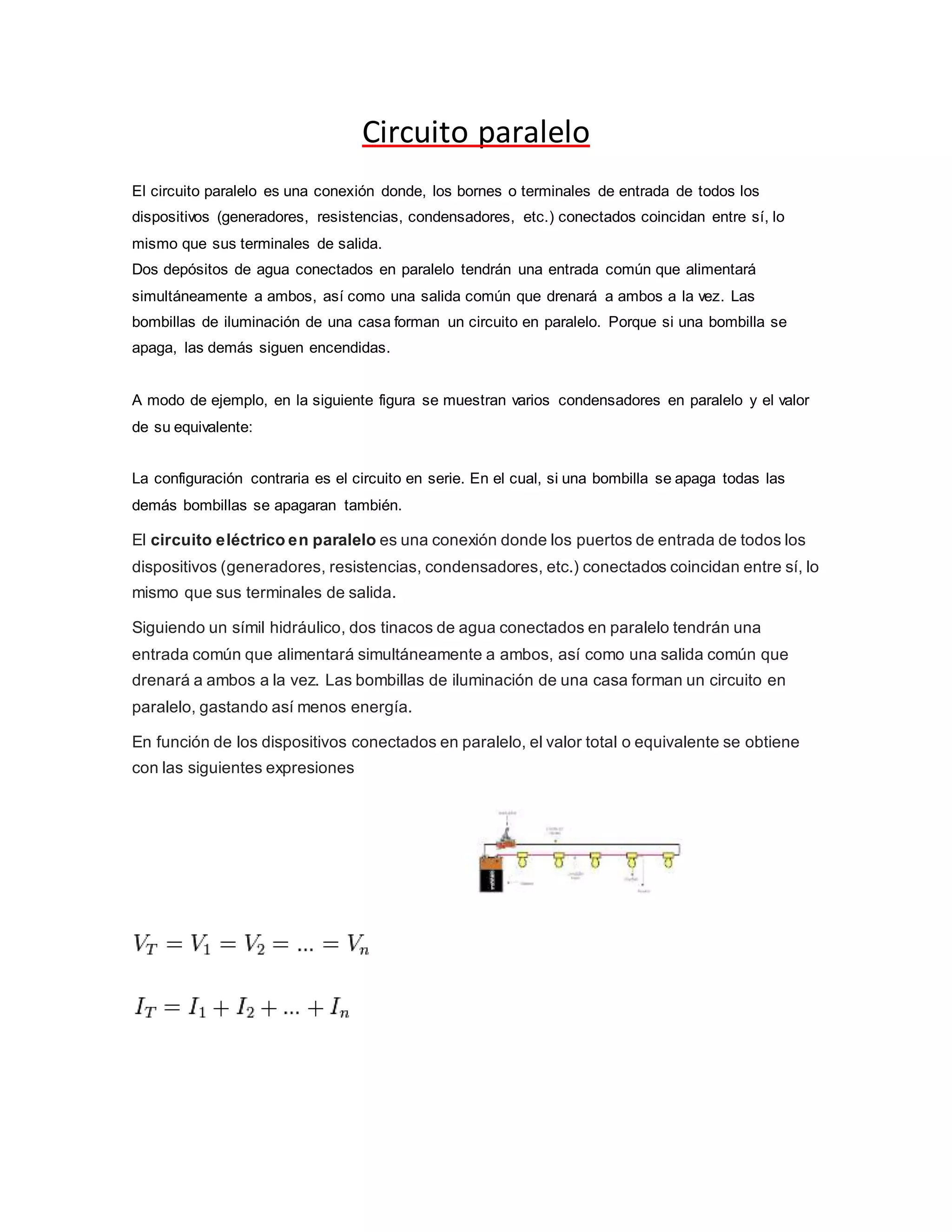 Circuito en serie y paralelo | PDF