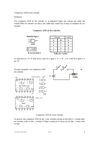Circuito logicos combinacionales ver 2 | DOCX
