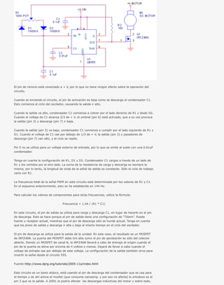 Circuito pwm simple con 555 y irfz46 n www.pesadillo.com