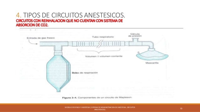 Circuitos anestesicos; sistema de administracion de anestesia