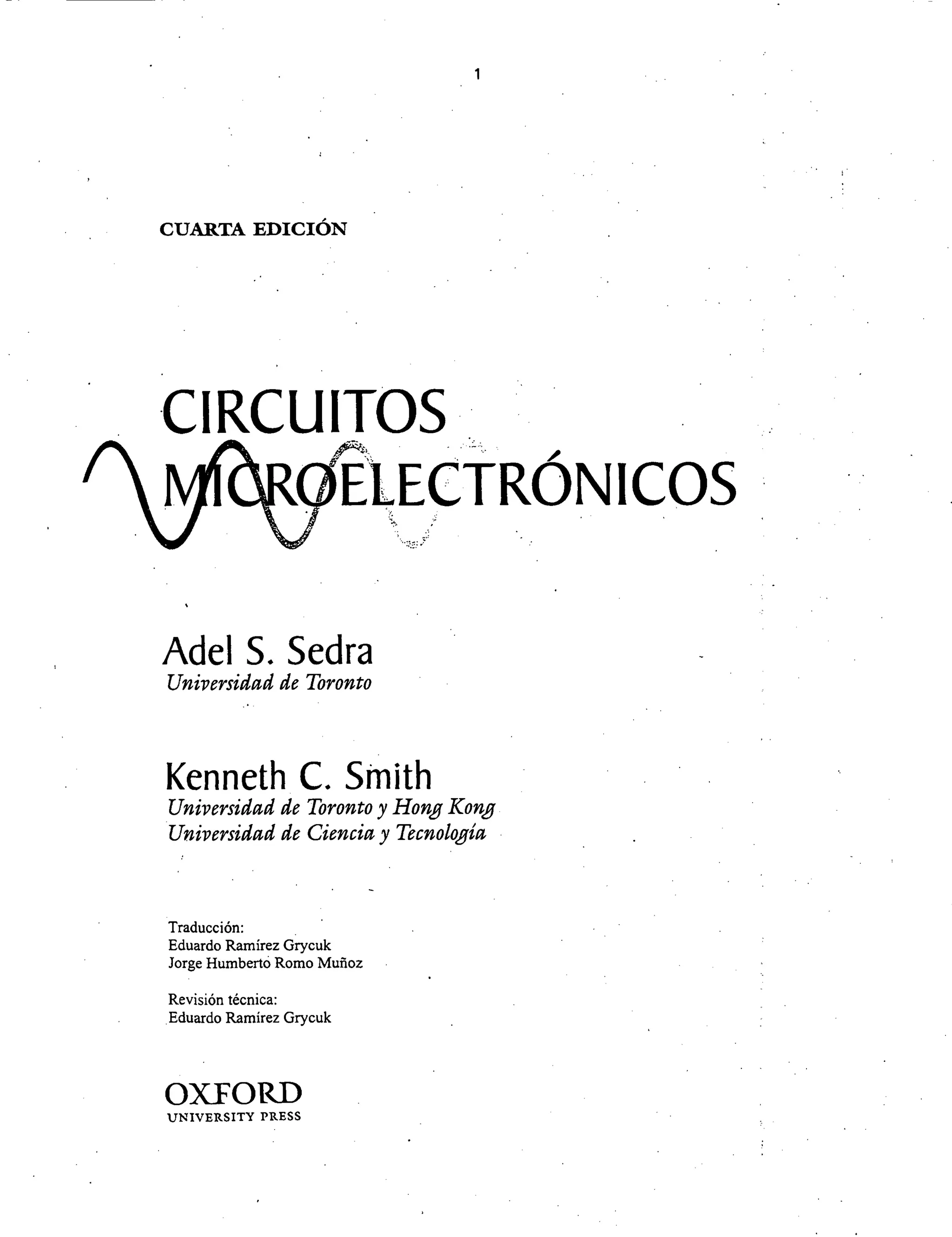 Circuitos Microelectrónicos - Sedra & Smith | PDF