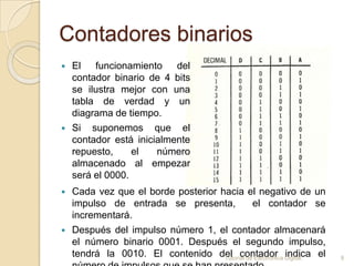 Circuitos secuenciales: Contadores, Registros de Desplazamiento y ...