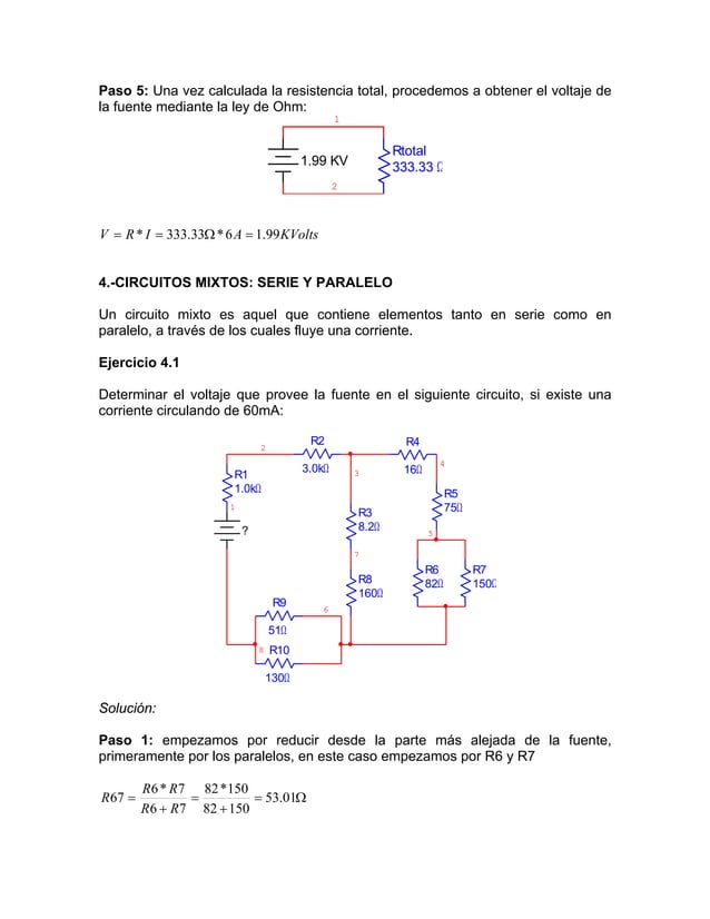 Circuitos Serie Y Paralelo Ejercicios Ejercicios Resueltos De Porn