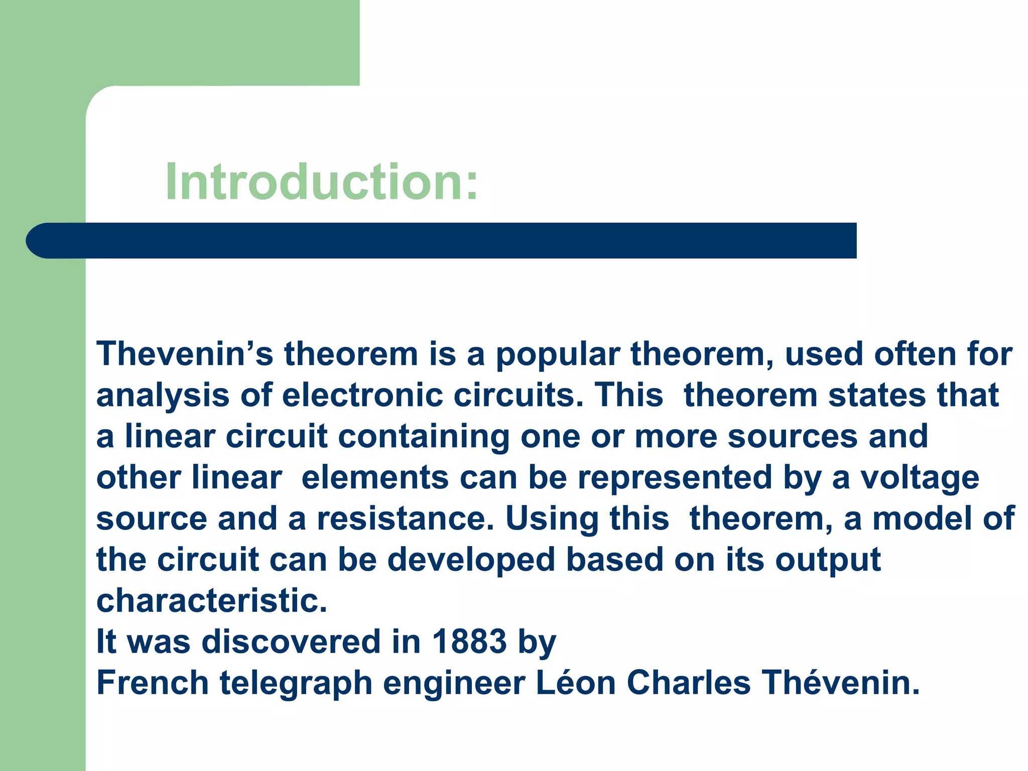 Circuit Analysis- | PPT | Computer Networking | Computing