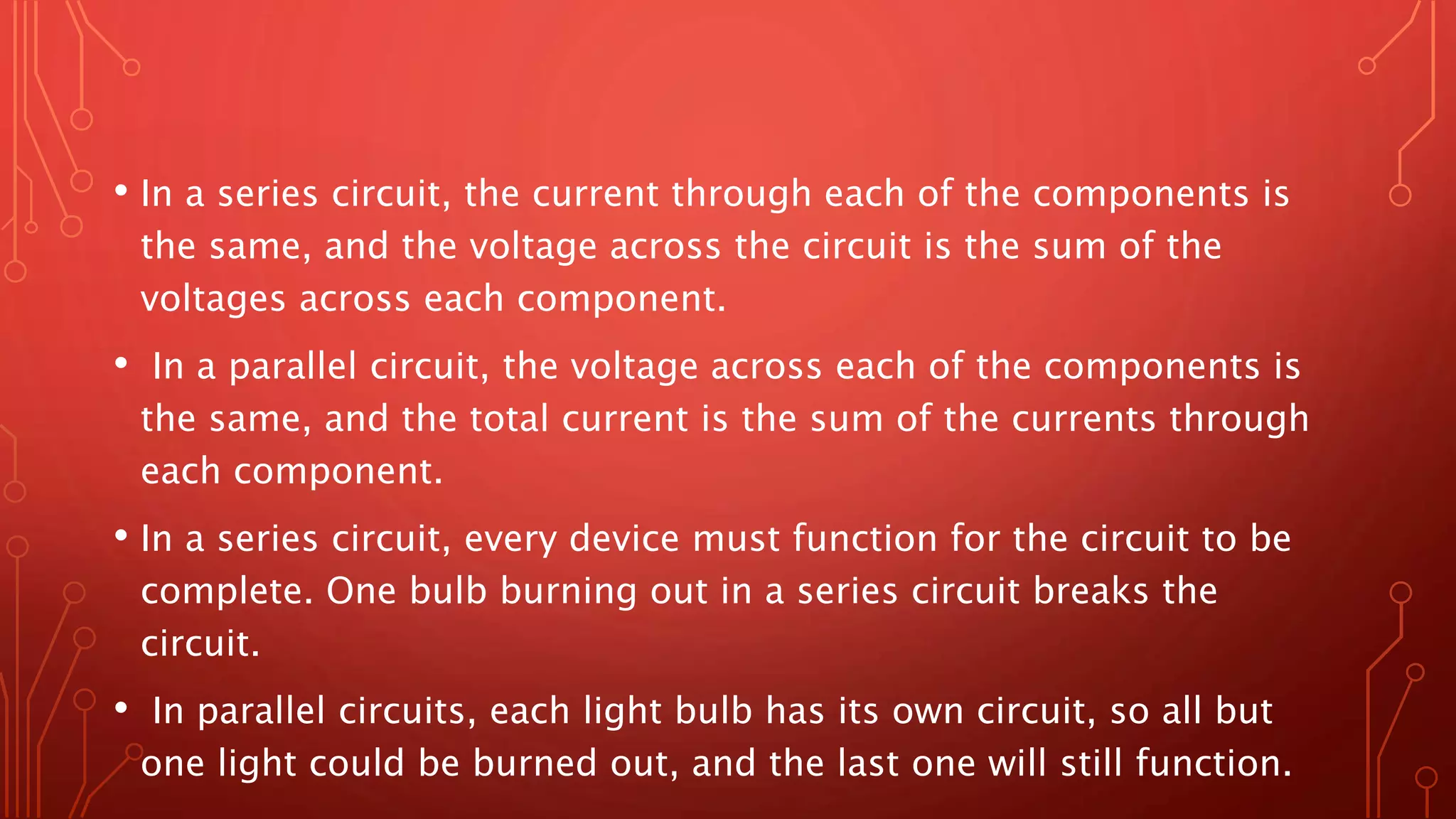 Presentation on Electric Circuits | PPTX