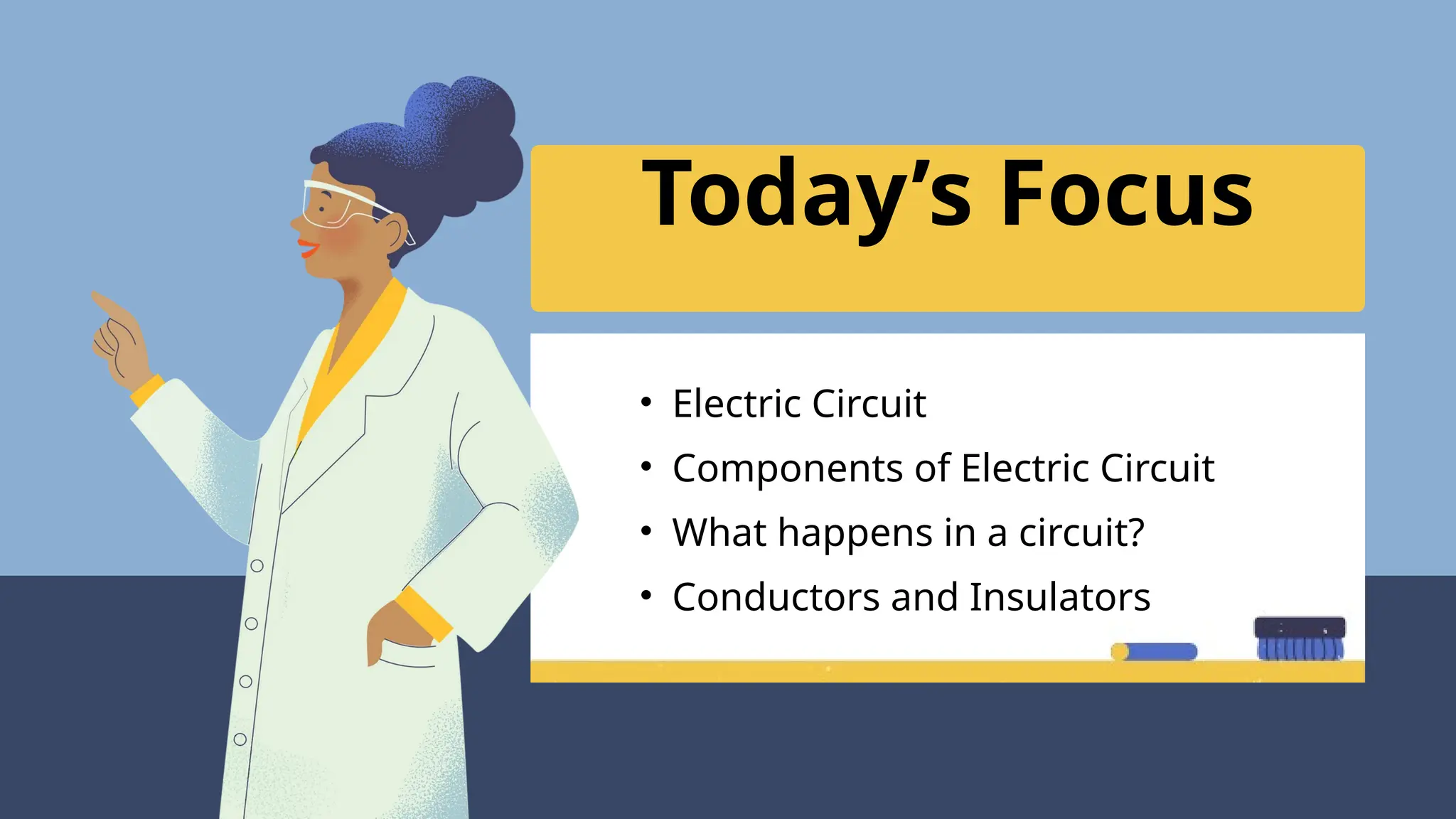 Circuits Education Presentation in Blue Yellow Flat Cartoon Style.pptx