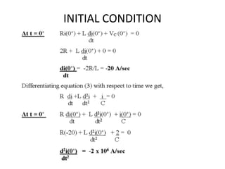 Initial Conditions of Resistor, Inductor & Capacitor | PPT