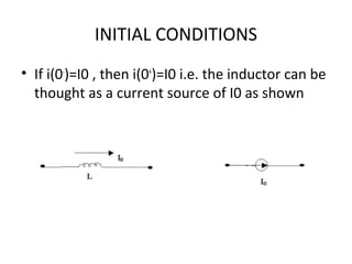 Initial Conditions of Resistor, Inductor & Capacitor | PPT