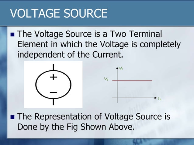 Voltage and Current Source foe Circuits and Networks | PPTX | Physics ...