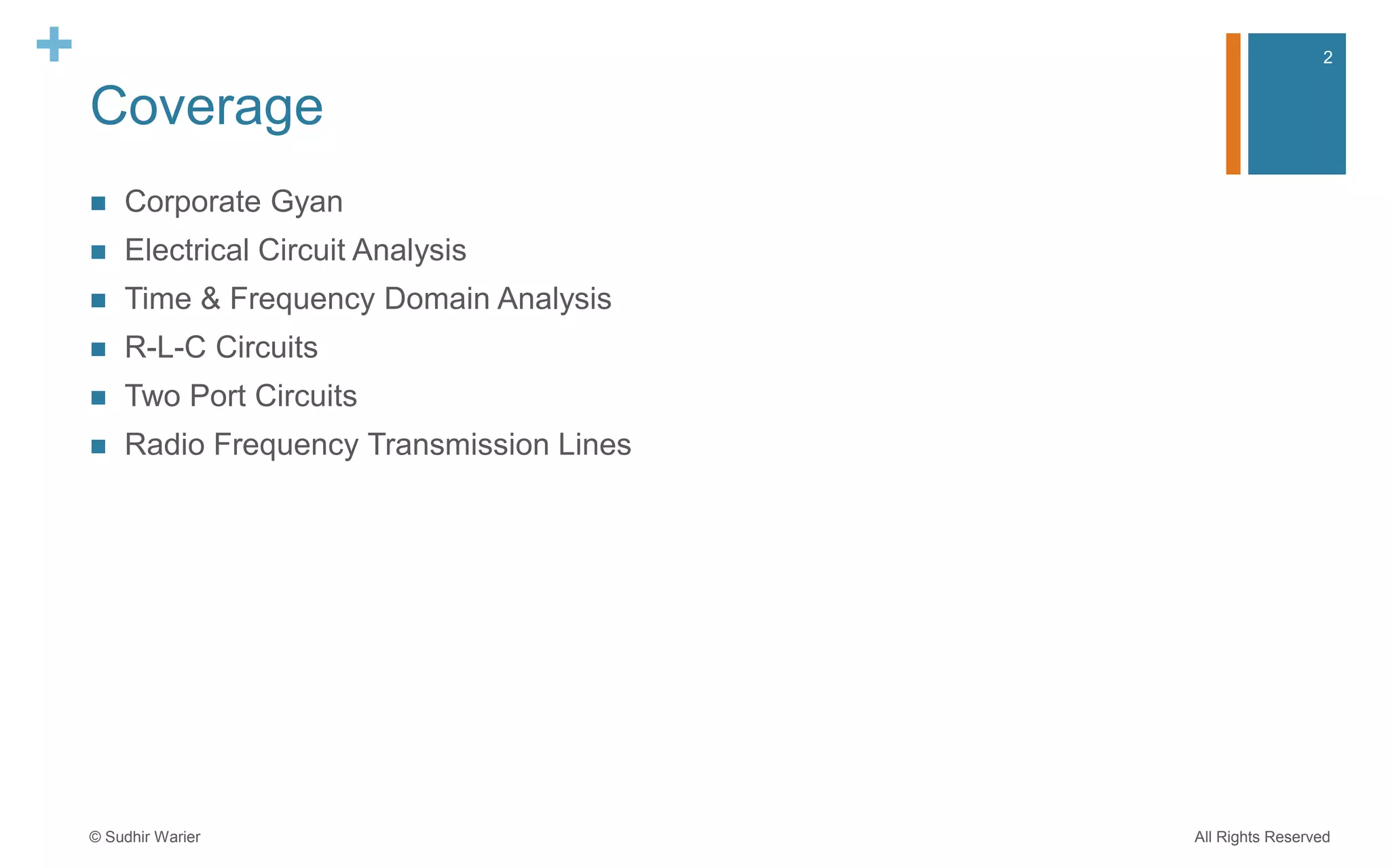 Circuits & Transmission Lines - Applications | PPTX
