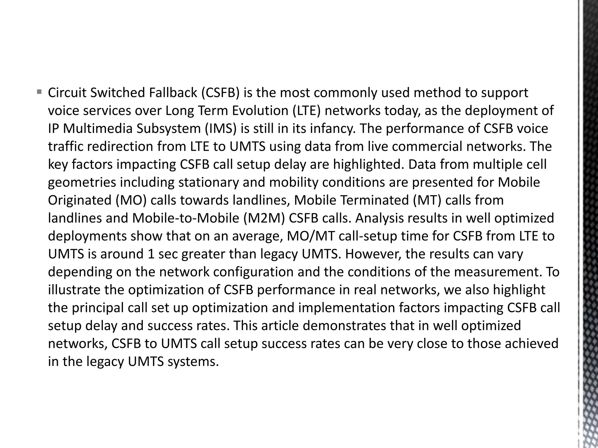 Circuit switched fallback | PPT