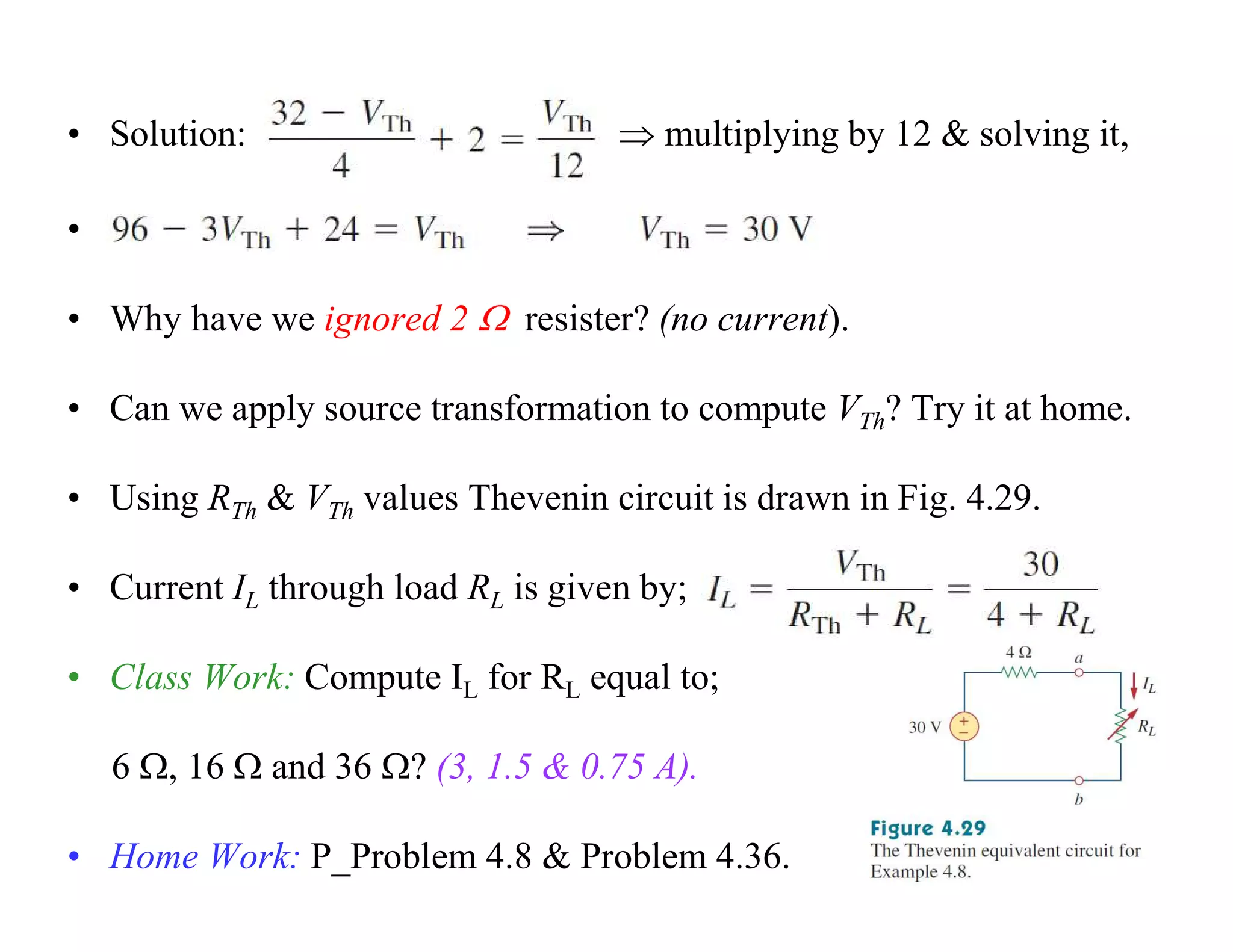 Circuit Theorems Linear Circuit Analysis Pdf Computer Networking