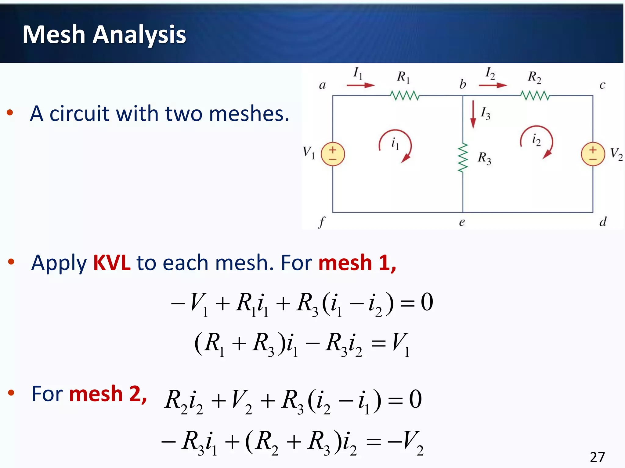 Circuit theory 1-c3-analysis methods | PDF