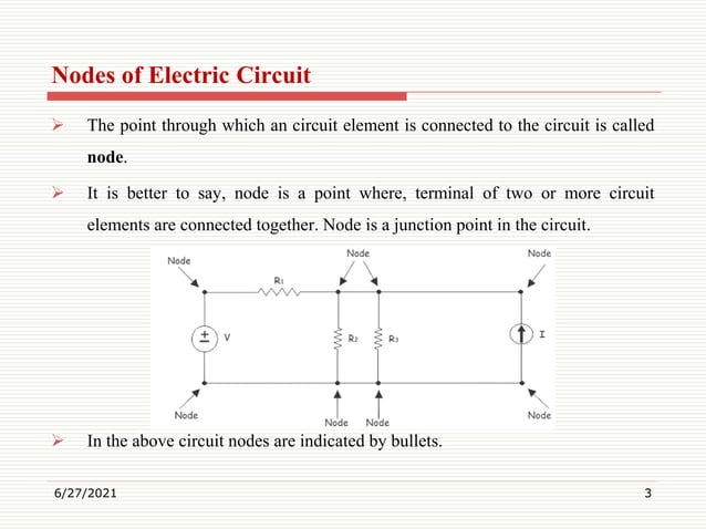 Circuit Theory: Nodes, Branches and Loops of a Circuit | PDF