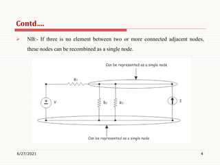 Circuit Theory: Nodes, Branches and Loops of a Circuit | PDF